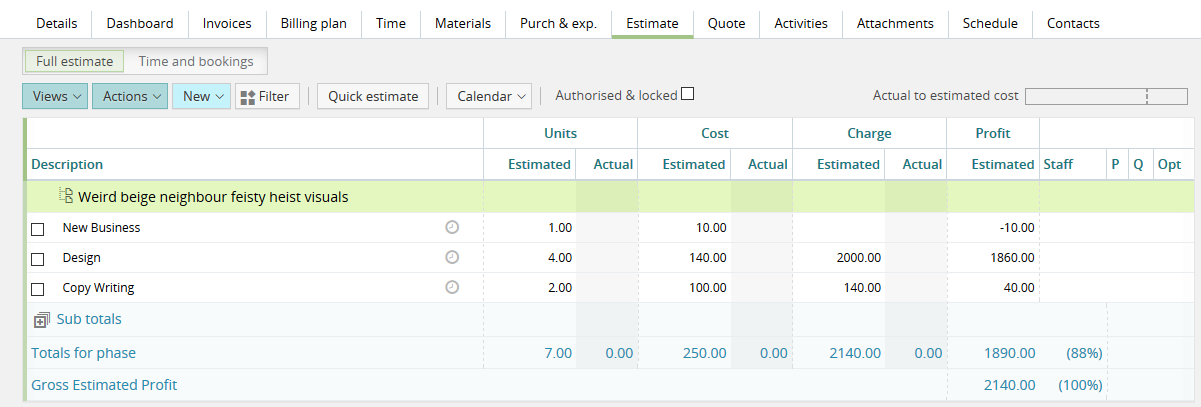 Estimating – Synergist Express Ltd
